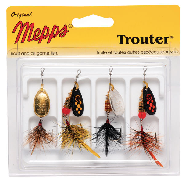 Mepps Trouter 4-Pack Dressed Siwash Hook | Hatch Match’r Fly & Tackle